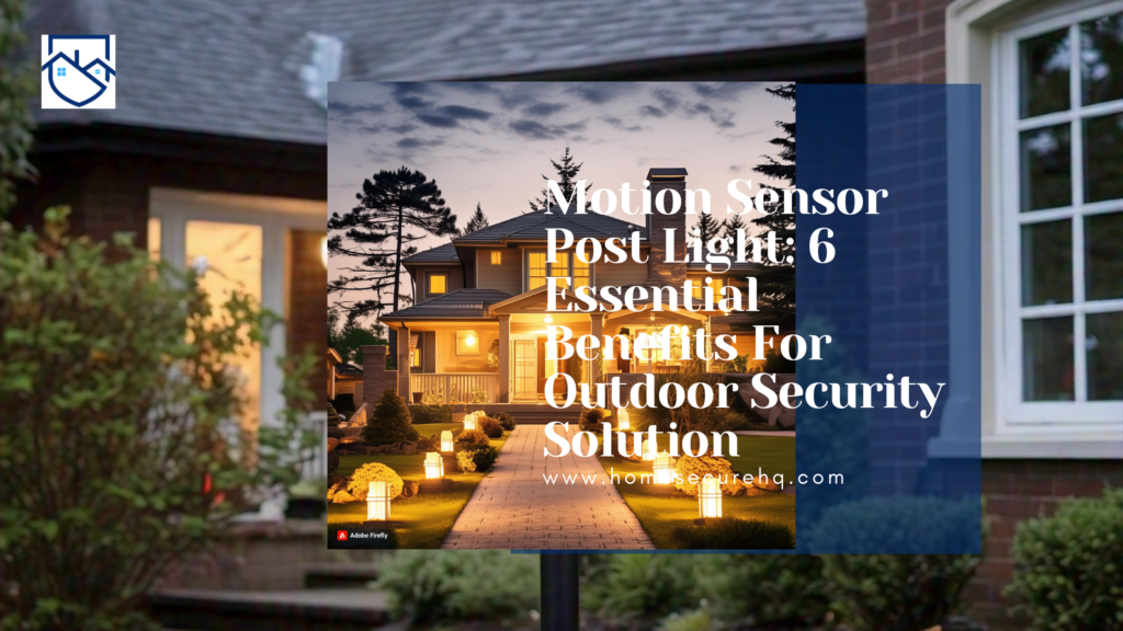 Motion Sensor Post Light: 6 Essential Benefits For Outdoor Security ...